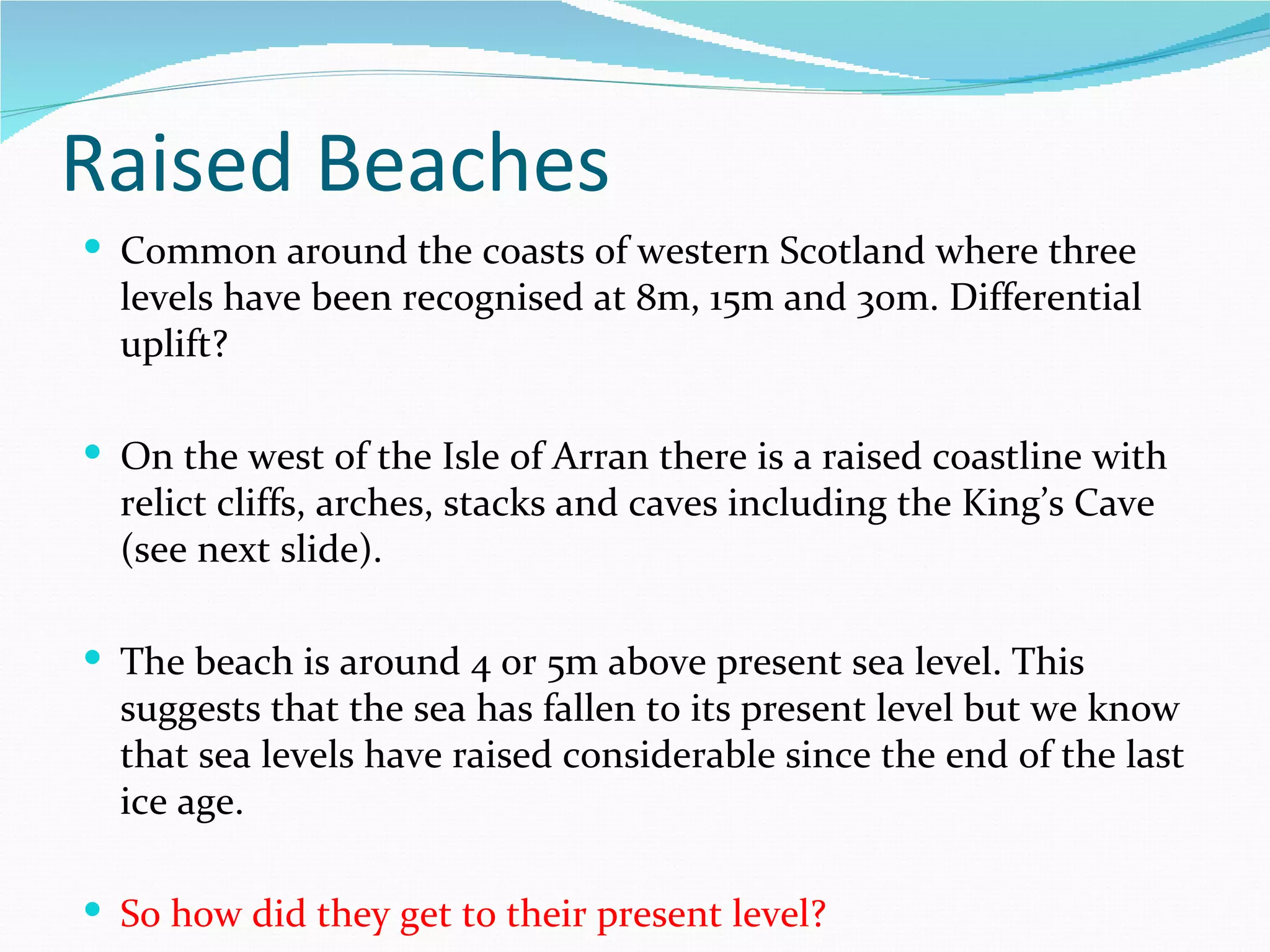 Raised beaches and estuaries 2011 | PPT
