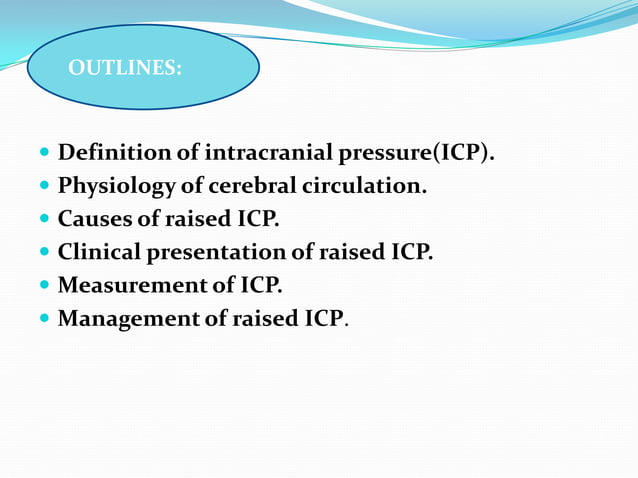 Raised Intracranial Pressure | PPTX