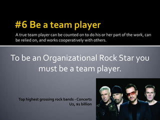 Raise the Roof - How to be an Organizational Rock Star! | PPT