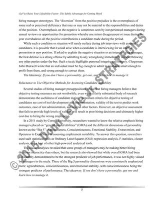 Raise your likeability factor white paper | PDF