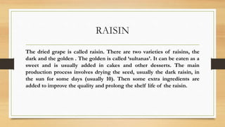 Raisin | PPTX