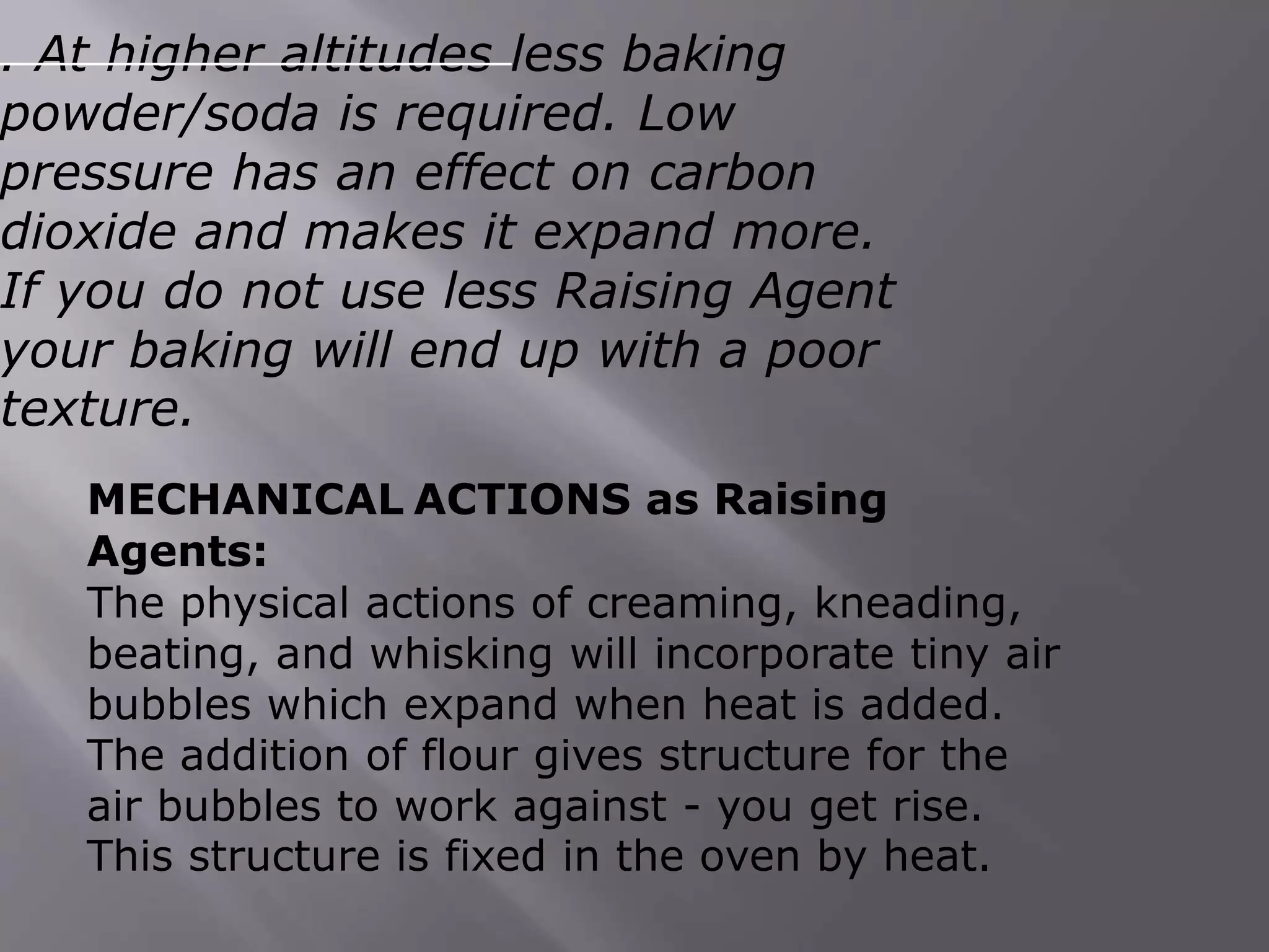 Raising agents | PPTX