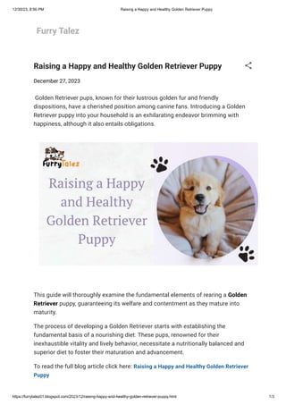 Raising a Happy and Healthy Golden Retriever Puppy.pdf