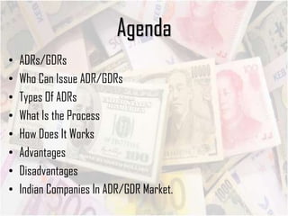 Raising equity capital through ADR & GDR | PPTX