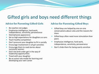 Raising Gifted Children | PPTX