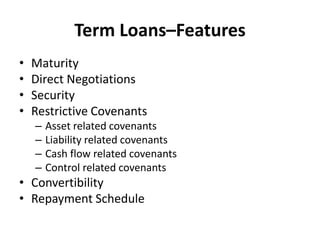 Raising long term finance | PPTX