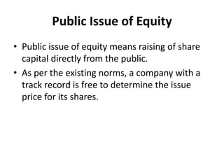 Raising long term finance | PPTX