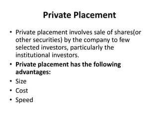Raising long term finance | PPTX