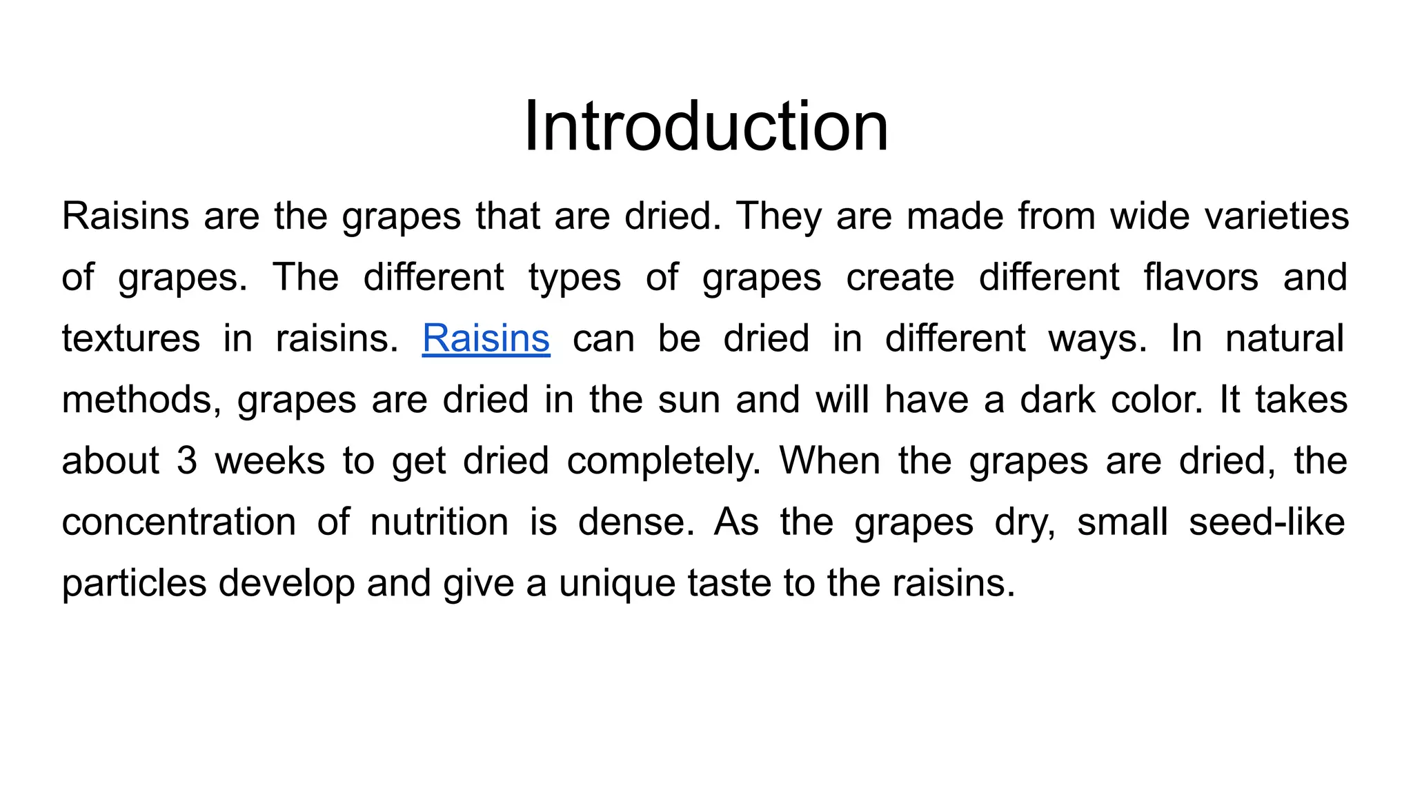 Raisins | PDF
