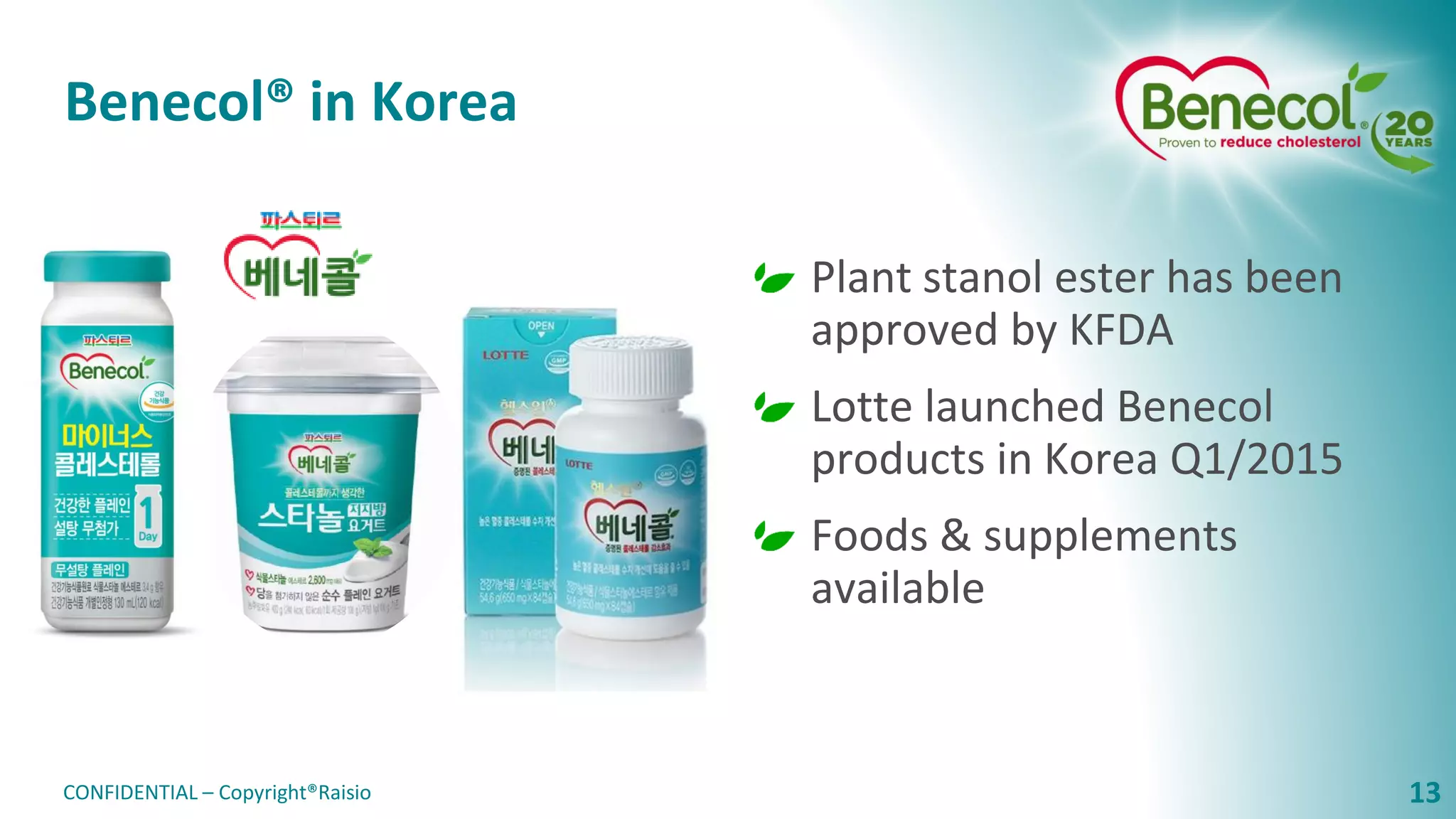 Lowering cholesterol with benecol innovations in Korea | PDF | Heart ...