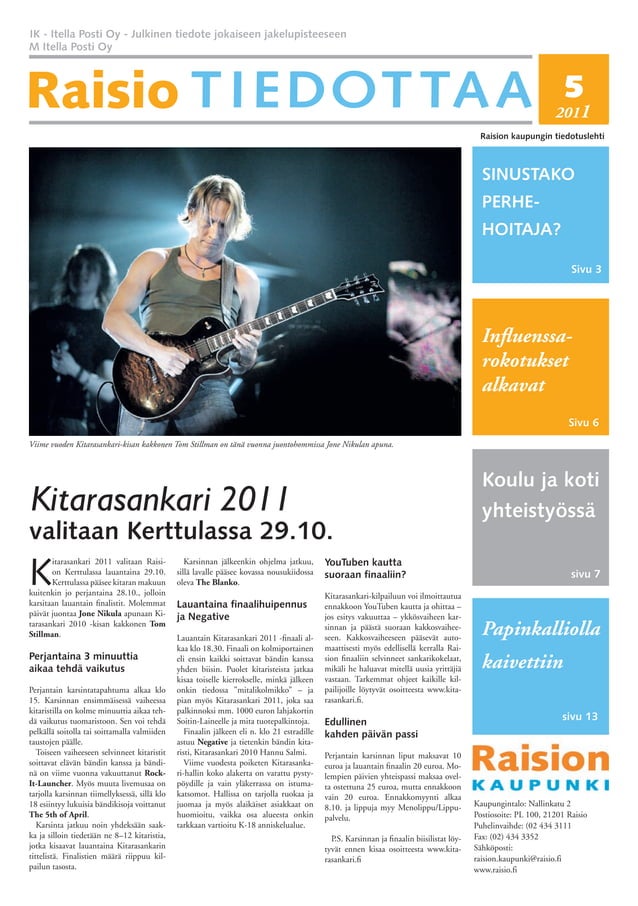 Raisio tiedottaa lehti 5-2011 | PDF