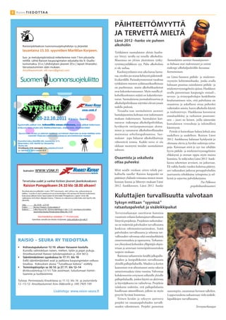 Raisio tiedottaa lehti 5-2011 | PDF