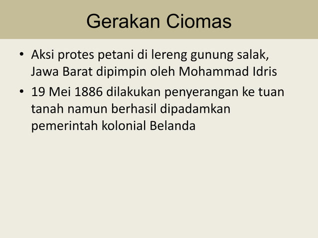 PPT Tanah Partikelir Ciomas | PPT
