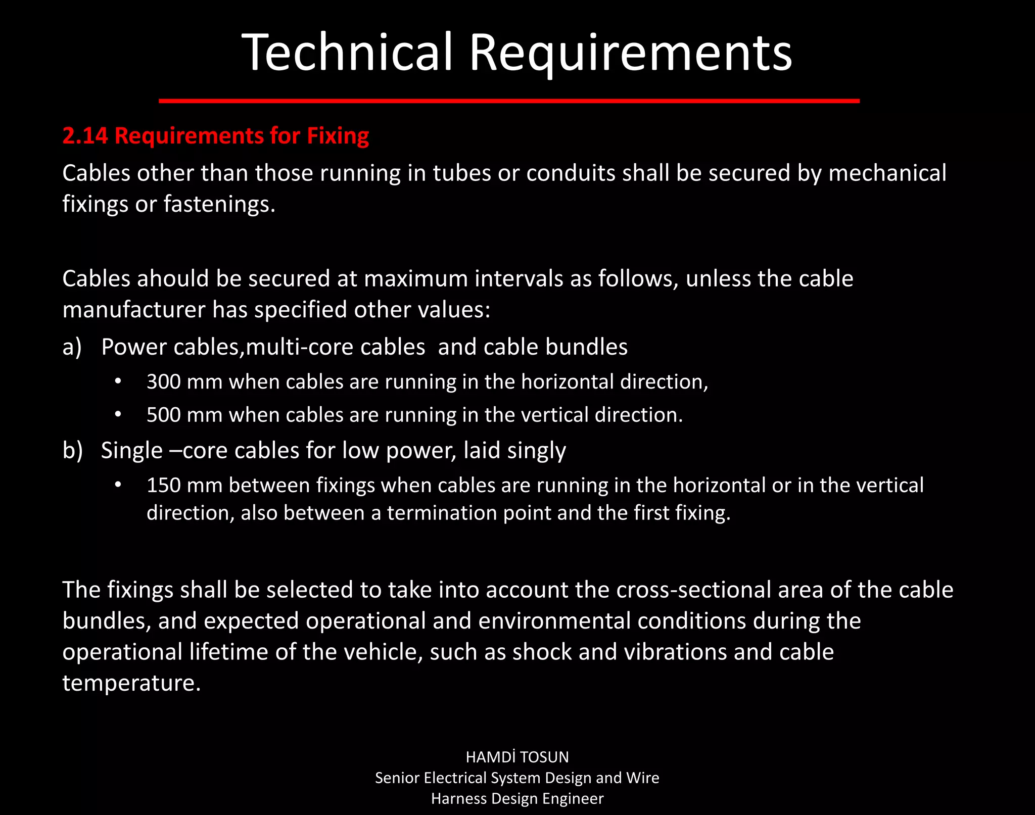 Raiway applications rolling stock rules for installation of wire ...
