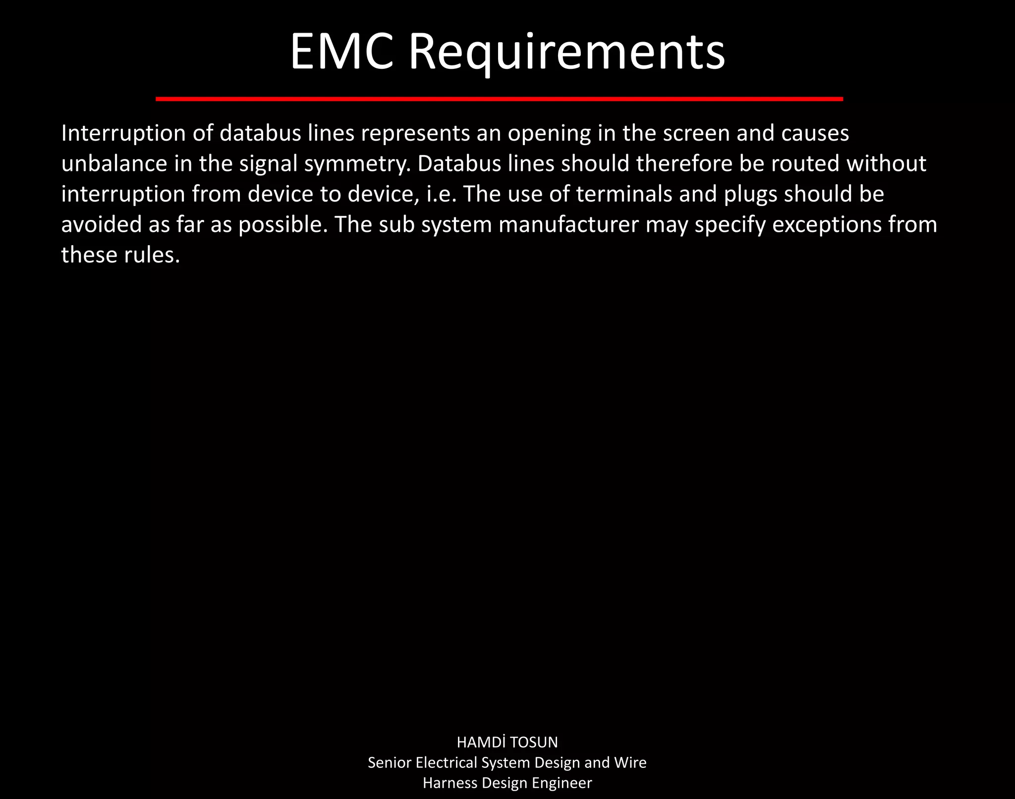 Raiway applications rolling stock rules for installation of wire ...
