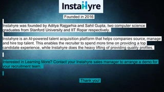 Instahyre - Instahyre is an AI-powered talent acquisition platform that ...