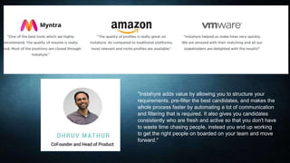 Instahyre - Instahyre is an AI-powered talent acquisition platform that ...