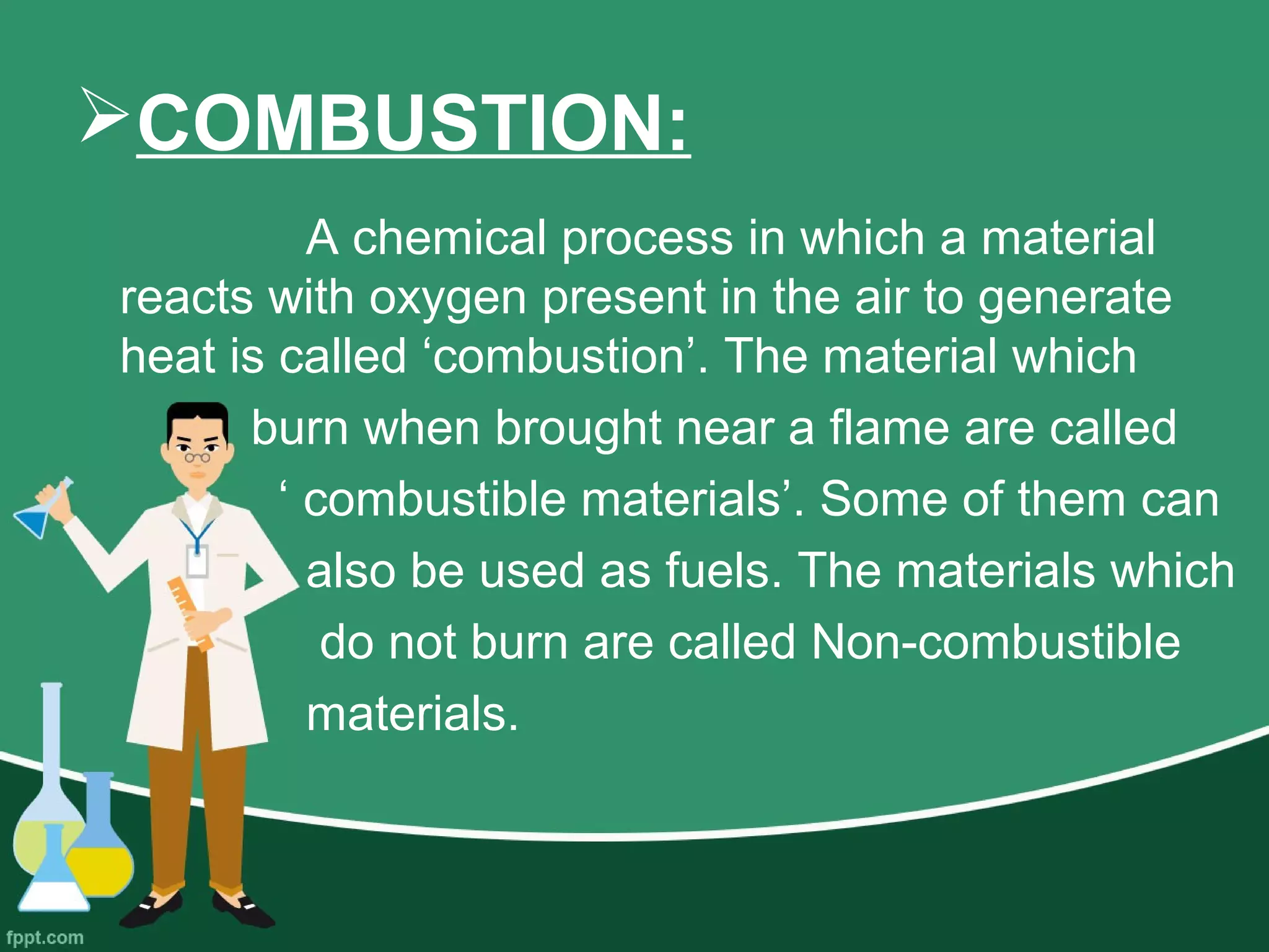COMBUSTION ,FUEL AND FLAME | PPT