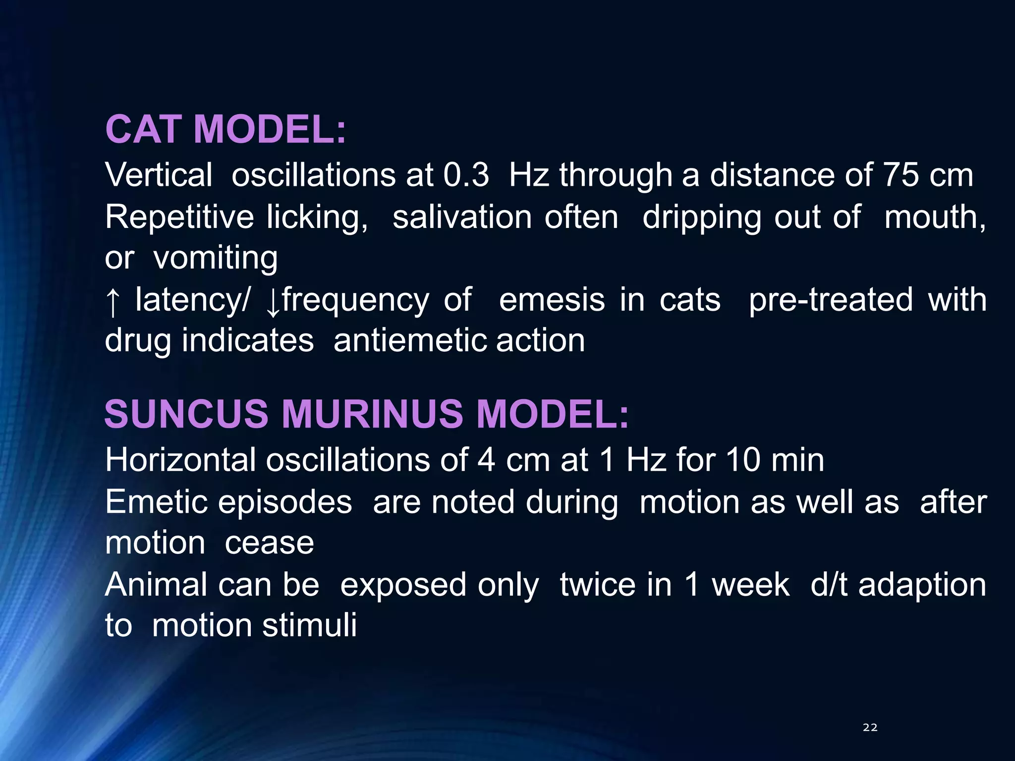 Screening of anti emetics drug | PPTX