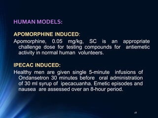 Screening of anti emetics drug | PPTX