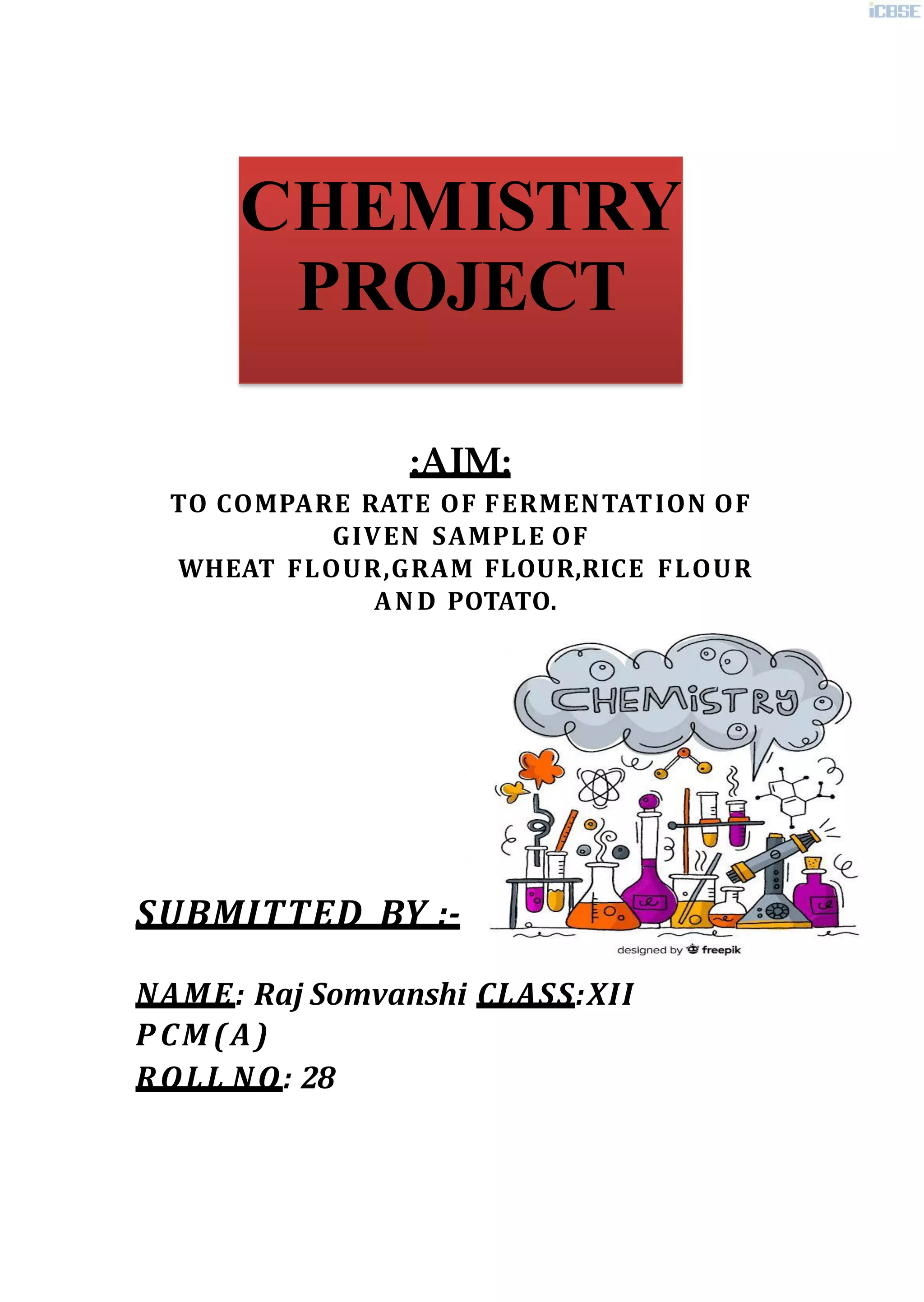 To compare rate of fermention of give sample | PDF