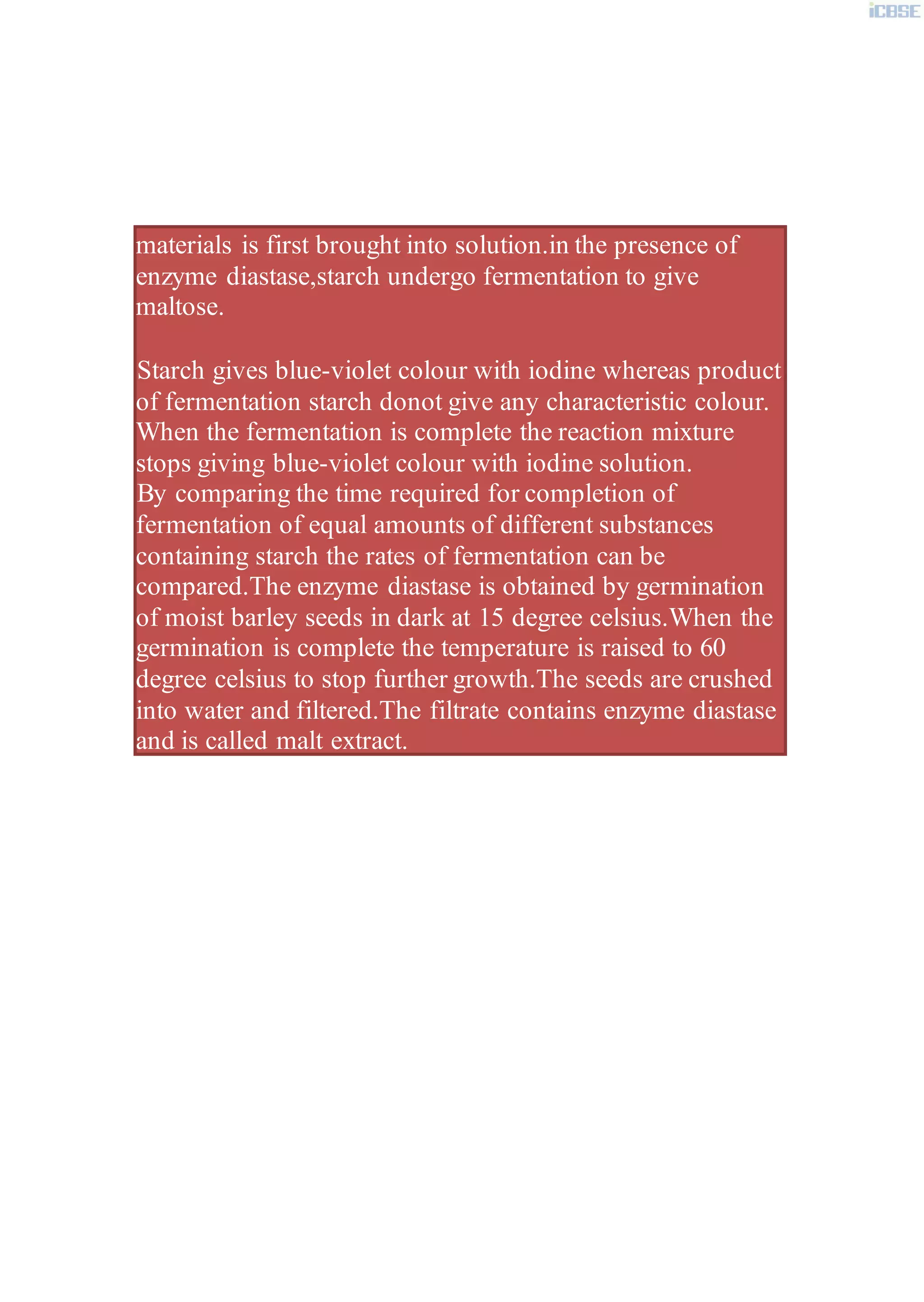 To compare rate of fermention of give sample | PDF