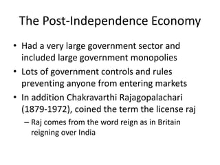 India and the License Raj: Journey of the Country | PPT