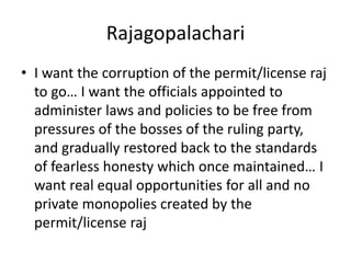 India and the License Raj: Journey of the Country | PPT