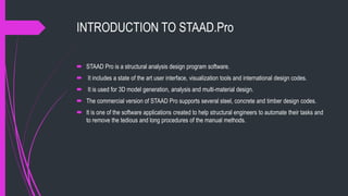 Staad pro internshala ppt for engineering.pptx