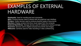 Computer HARDWARE presenattion by CWD students class 10 | PPT