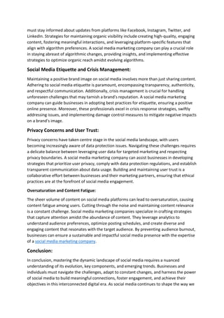 Social Media Mastery: A Comprehensive Guide to Navigating the Dynamic Landscape | PDF