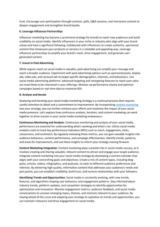 The Power of Social Media: Strategies for Effective Marketing | PDF