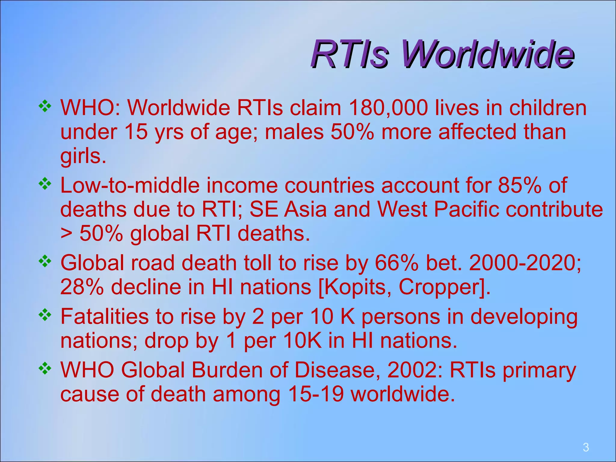 Road Safety Trends and Vulnerable Groups in South Asia | PPT