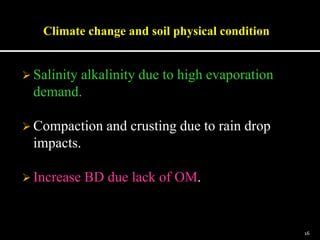 Climate change impacts on soil health and their mitigation and ...