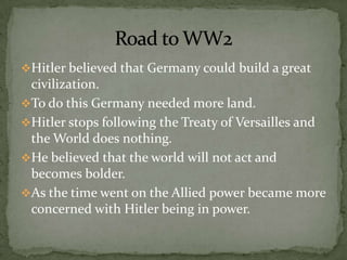 Hitler's nazism led to World War 2 | PPT