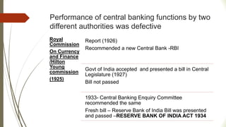 Banking History and RBI | PPT