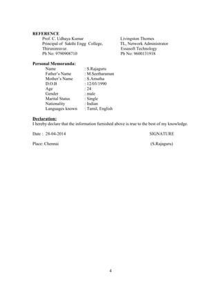 Rajaguru resume | PDF