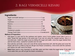 Rajah ragi vermicelli | PPT