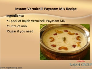 Rajah vermicelli payasam mix | PPT