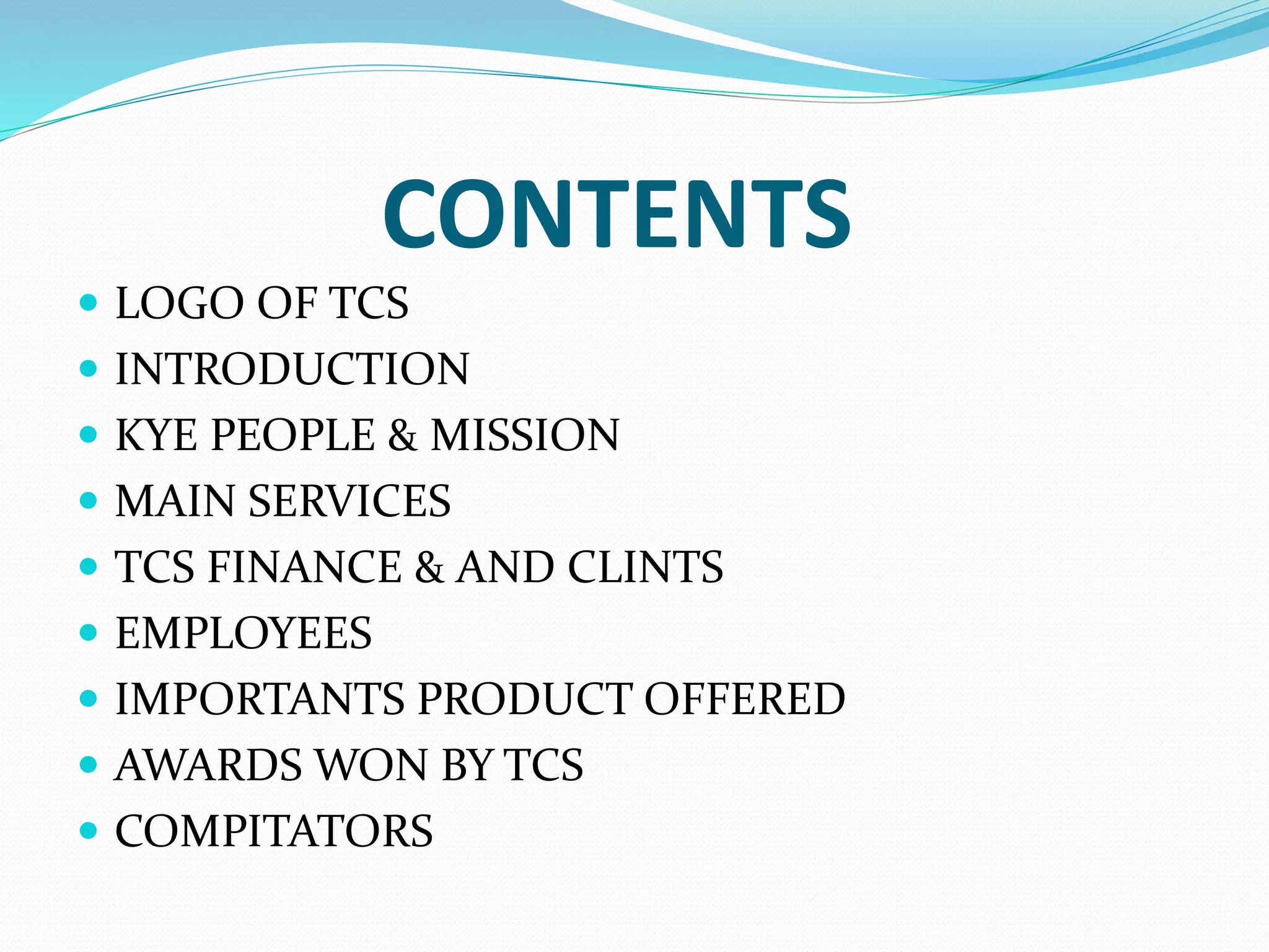 TATA CONSULTANCY SERVICE] | PPT