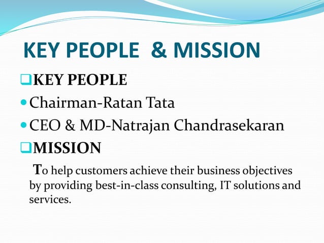 TATA CONSULTANCY SERVICE] | PPT