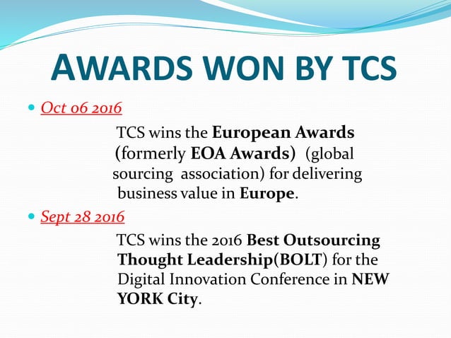 TATA CONSULTANCY SERVICE] | PPT