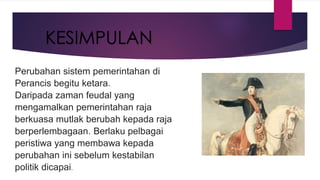 Raja mutlak dan raja berperlembagaan di perancis | PPTX