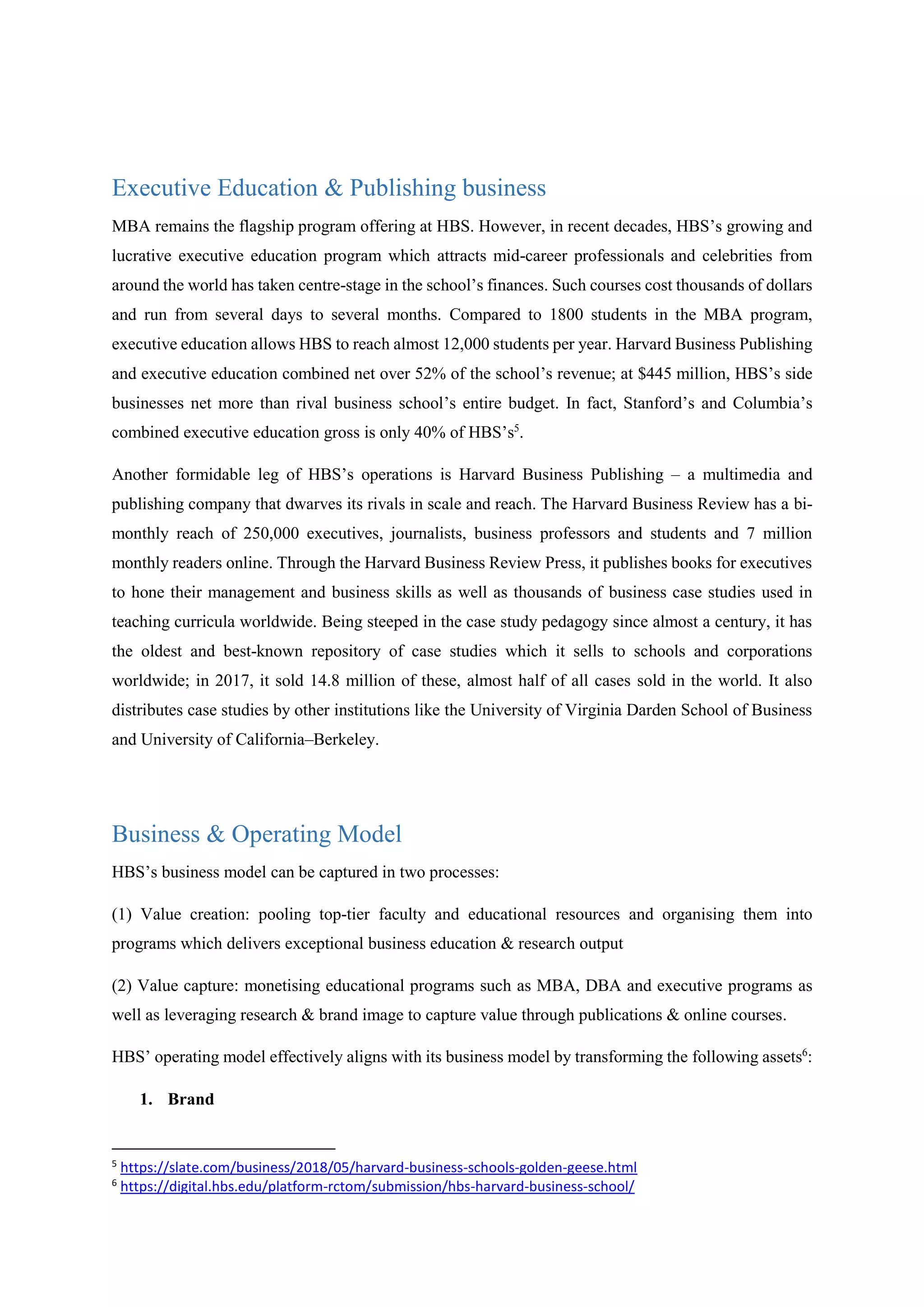 Harvard Business School - An Operations Perspective | PDF
