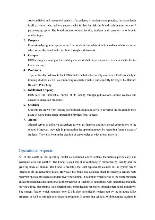 Harvard Business School - An Operations Perspective | PDF