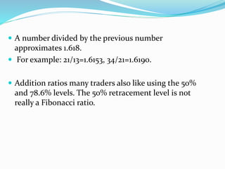 fibbonachi Retracement for financial analyst | PPTX