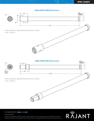 Rajant spec sheet-kma_2400_5-092617 | PDF