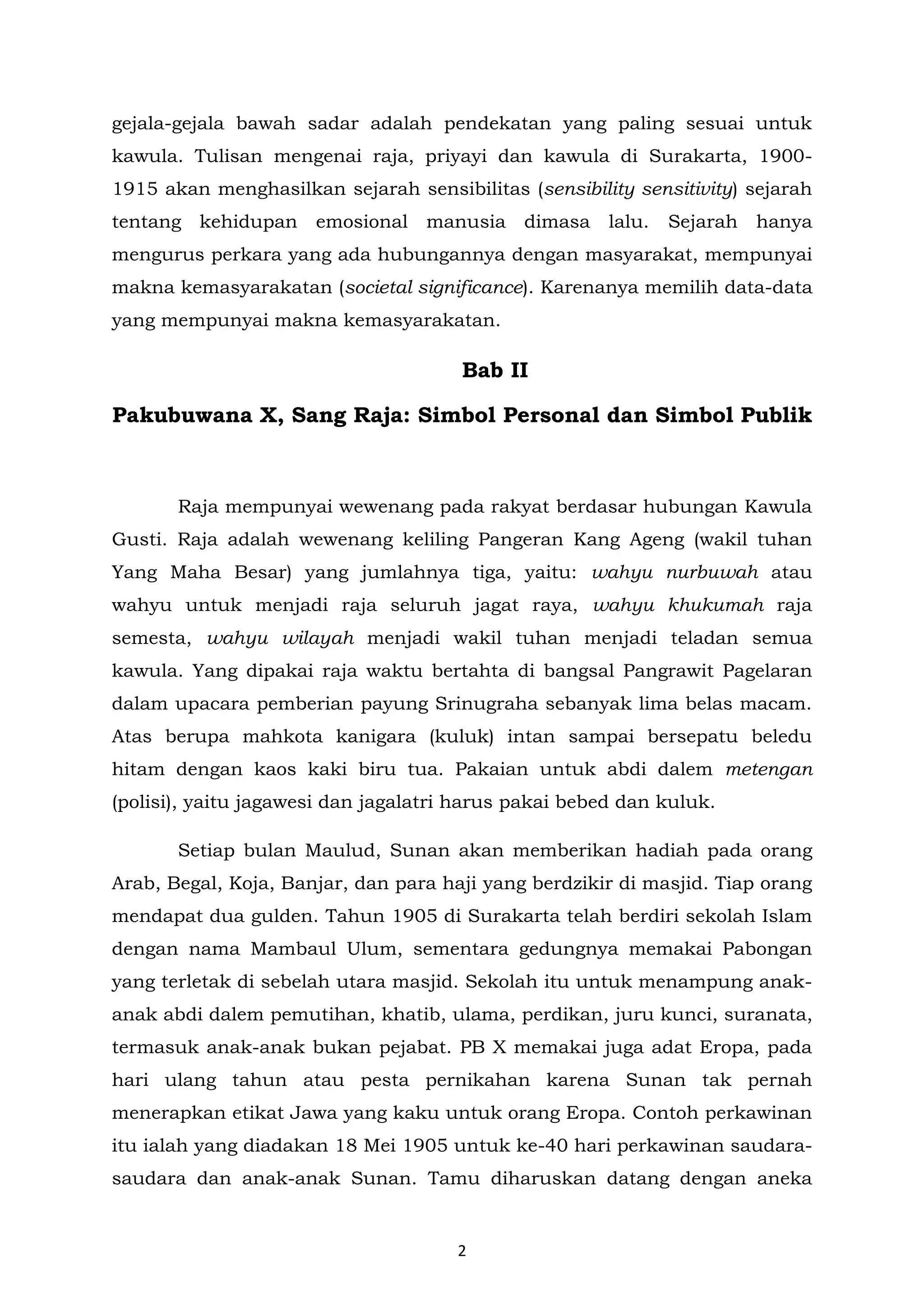 Raja priyayi dan kawula | DOCX