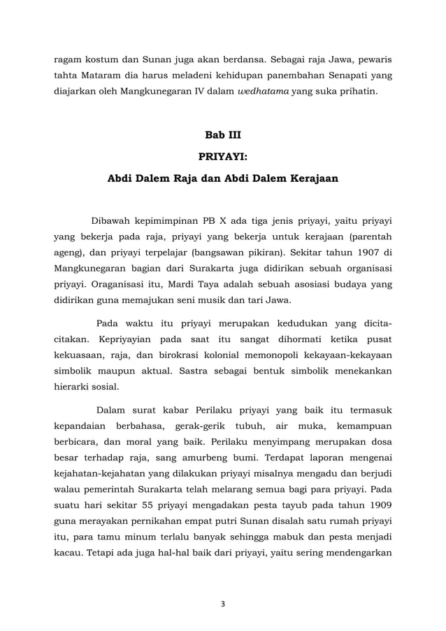 Raja priyayi dan kawula | DOCX