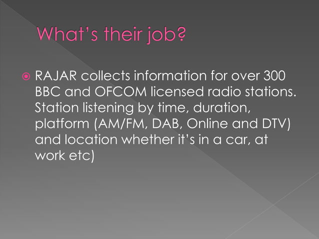Rajar | PPT